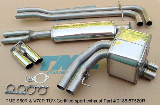 TME Sport Exhaust Volvo S60R V70R AWD 2003 07 European Tuning Volvo Performance Specialist